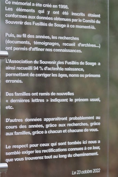 Le mémorial du camp de Souge